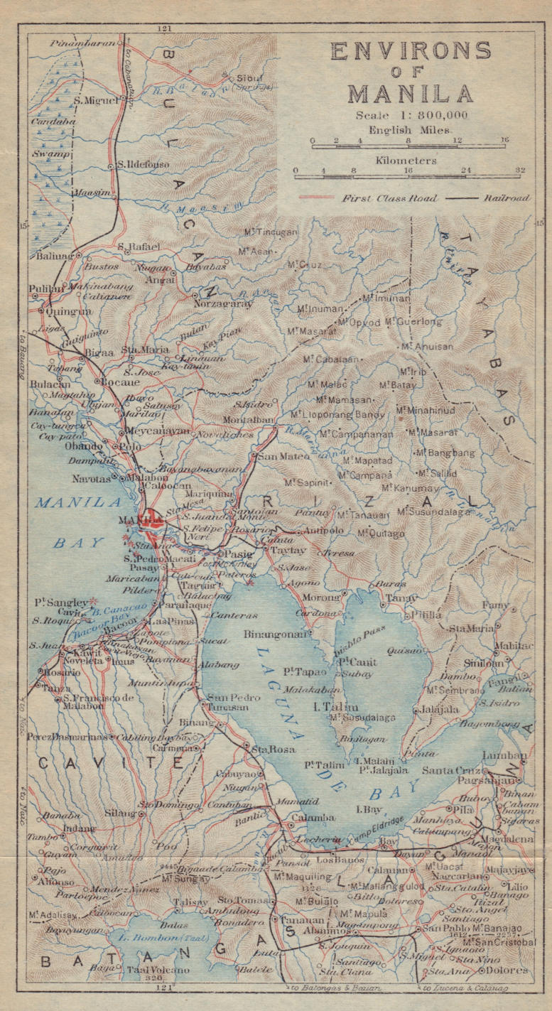 Manila antique town city plan. Philippines 1917 old map chart