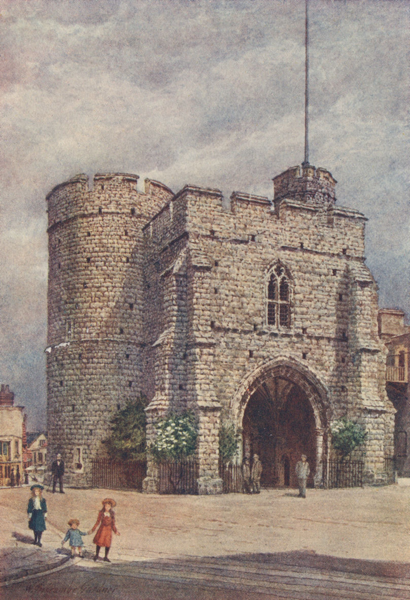 KENT. Westgate, Canterbury, by William Biscombe Gardner 1907 old ...