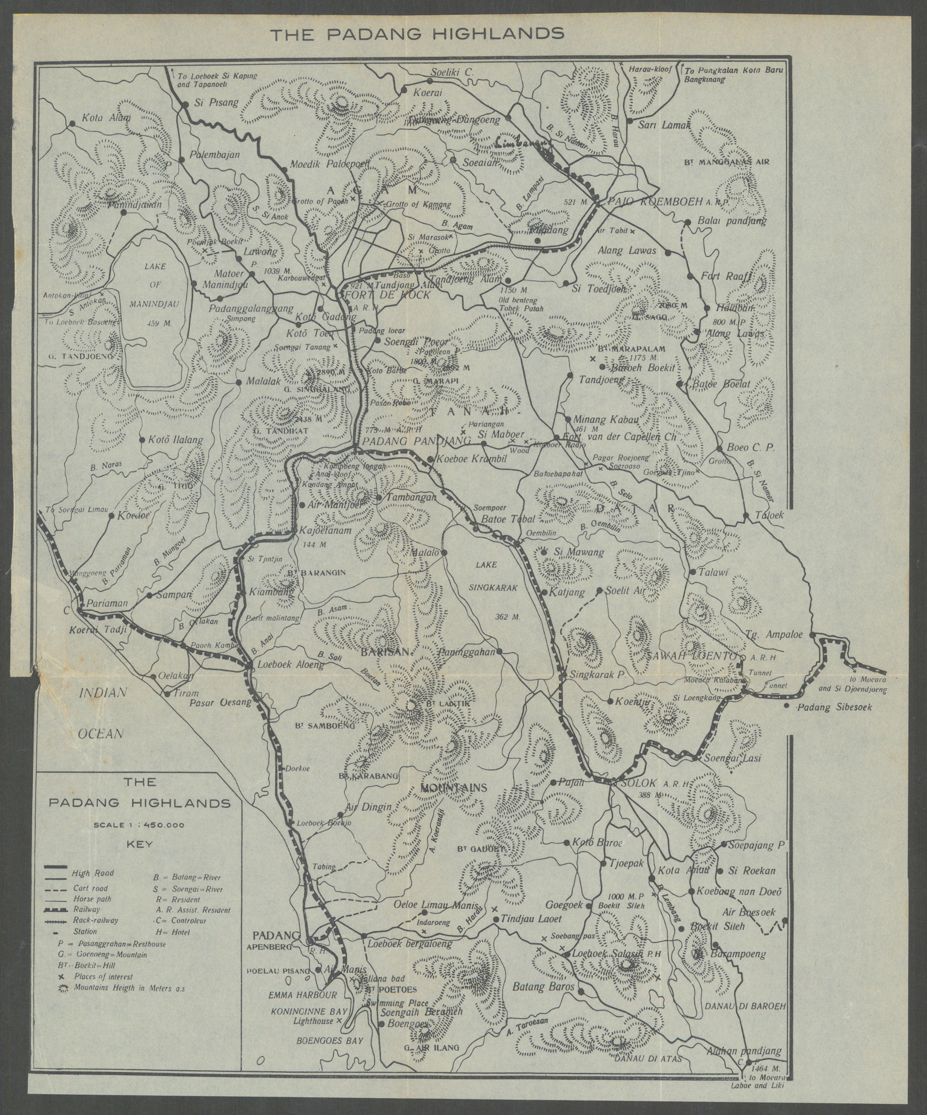 The Padang Highlands. Sumatra, Dutch East Indies. Indonesia VAN STOCKUM ...