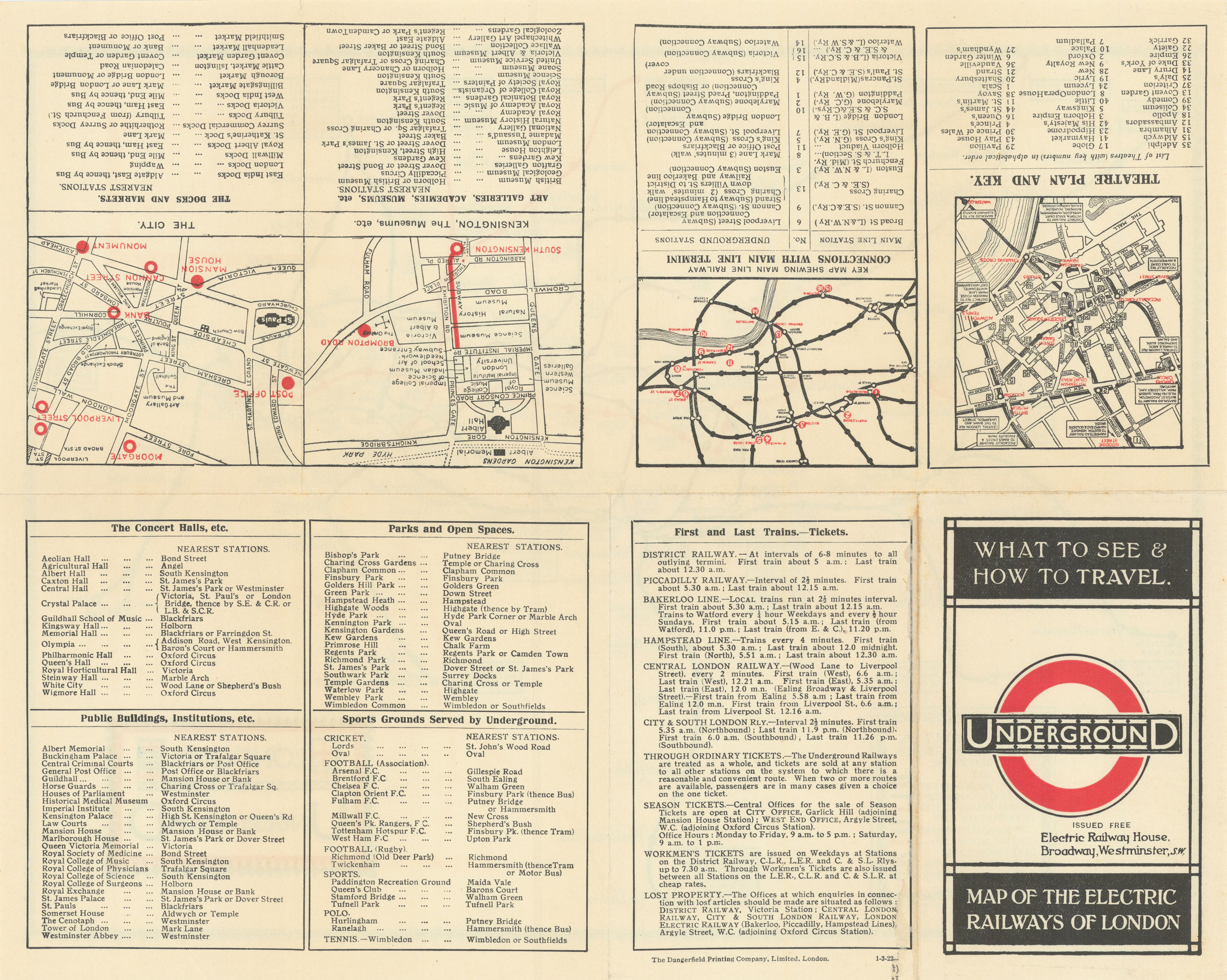 London's Underground. What to See/How to Travel. Macdonald Gill. March ...
