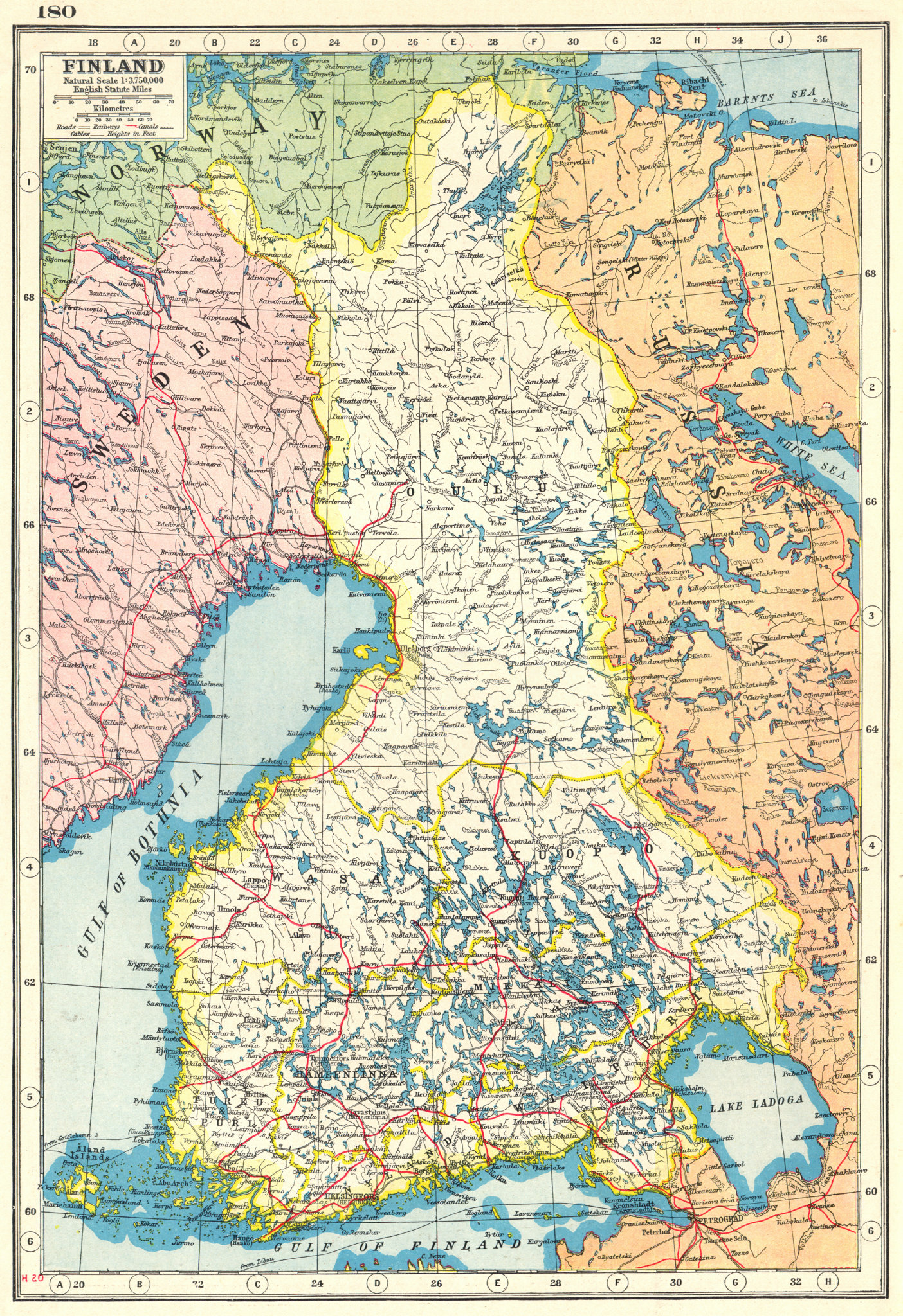 finland map 1936