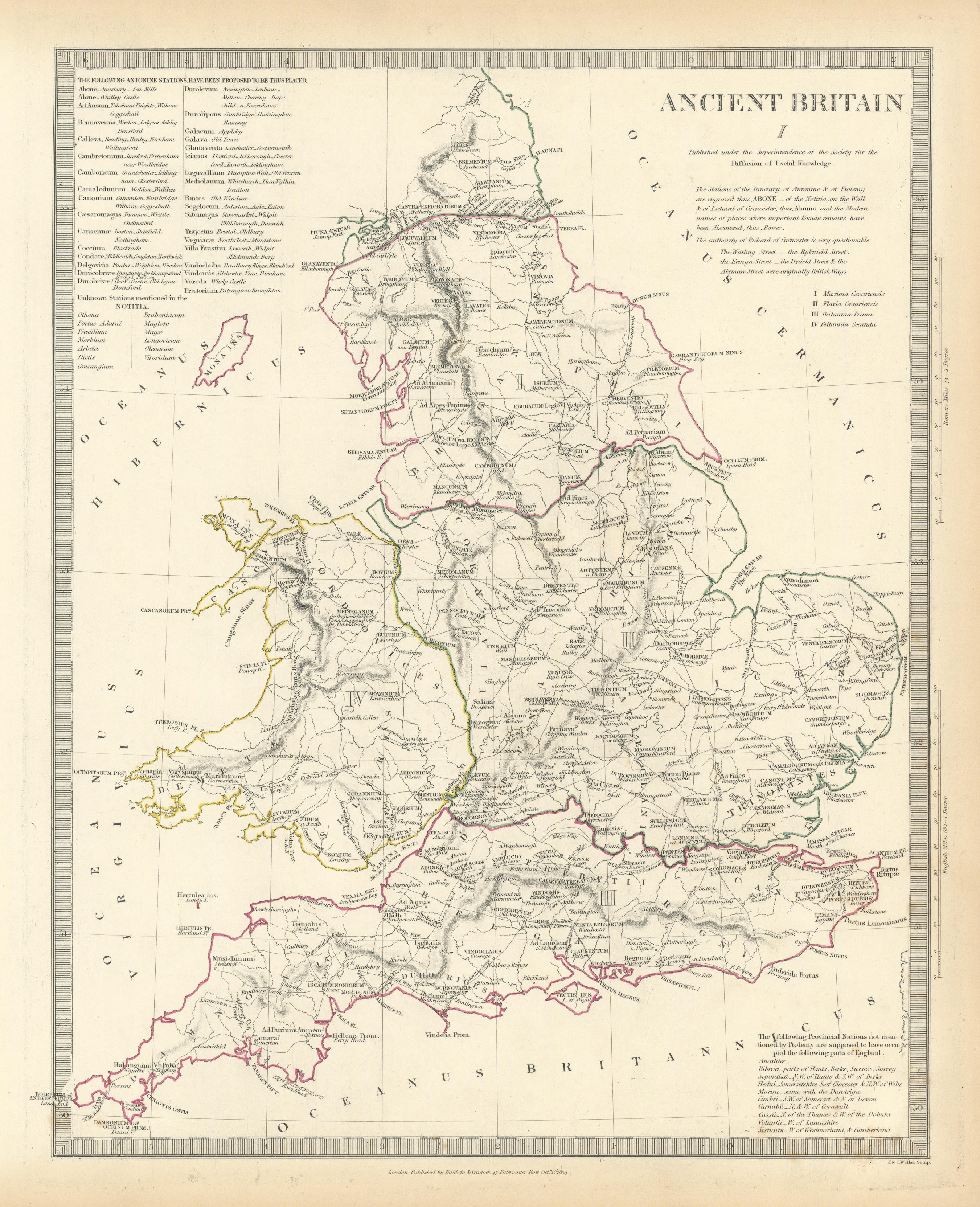 ANCIENT BRITAIN England Wales Roman Road Town Names Ptolemy SDUK ANCIENT BRITAIN England Wales Roman Road Town Names Ptolemy SDUK