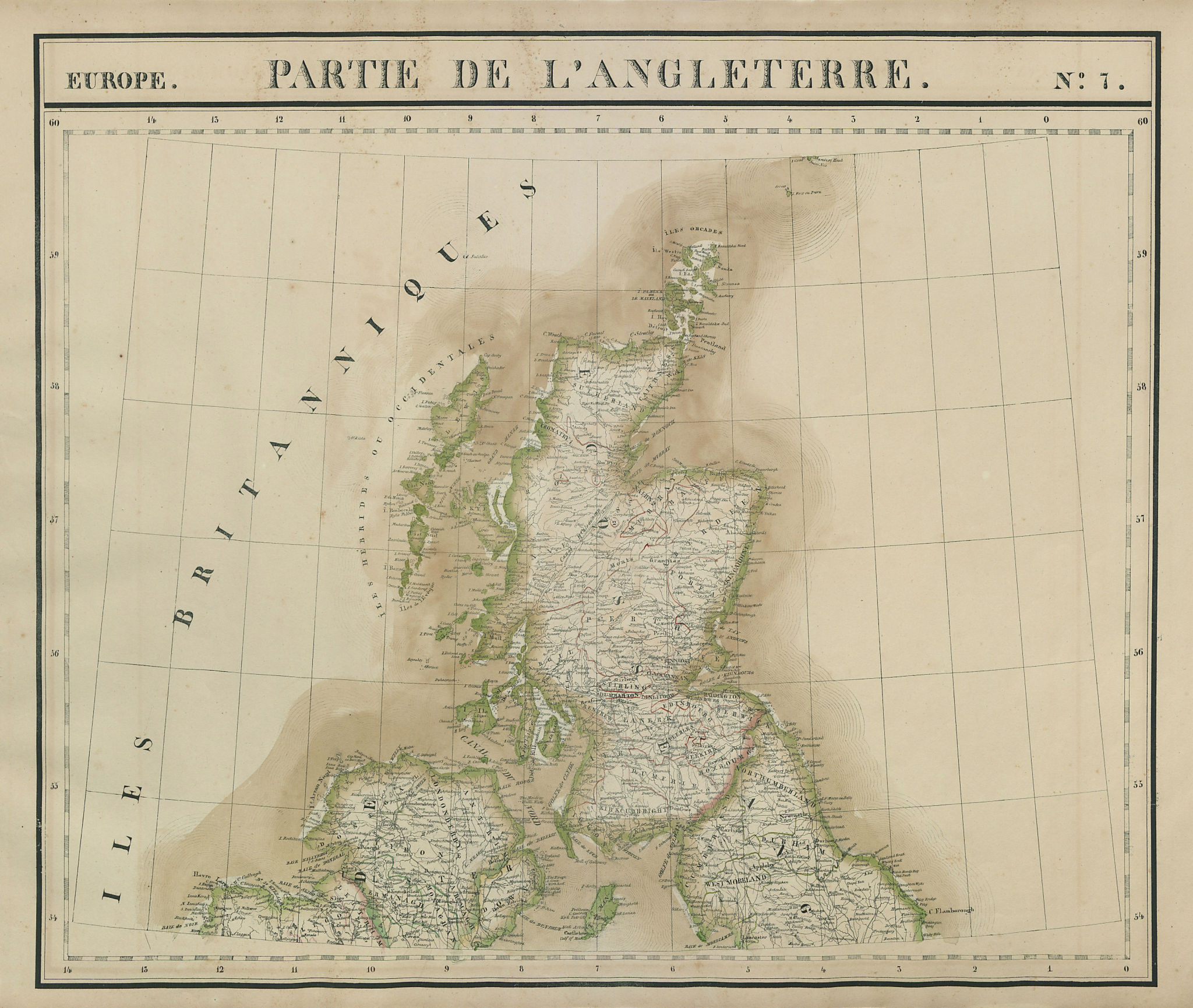 Europe. Angleterre #7 Scotland Ulster Northern England. VANDERMAELEN ...