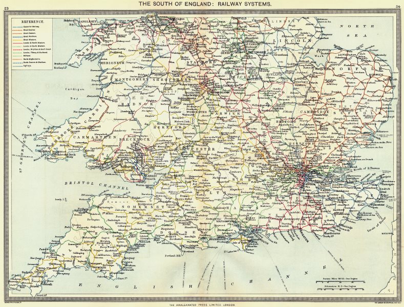 Southern England Map Cities