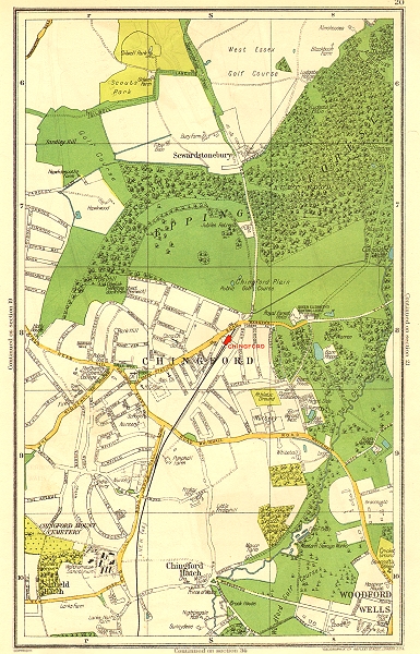 CHINGFORD. Woodford Wells Epping Forest Sewardstonebury Suffield Hatch ...