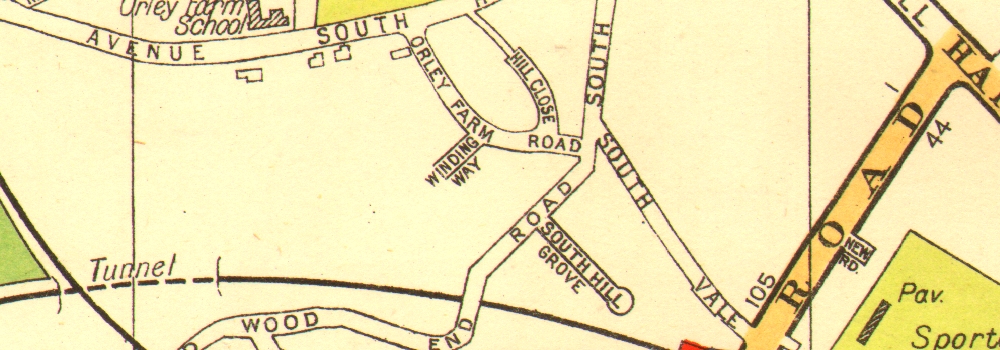 LONDON. Greenford Green Harrow Harrow on the Hill Roxeth Sudbury Hill ...