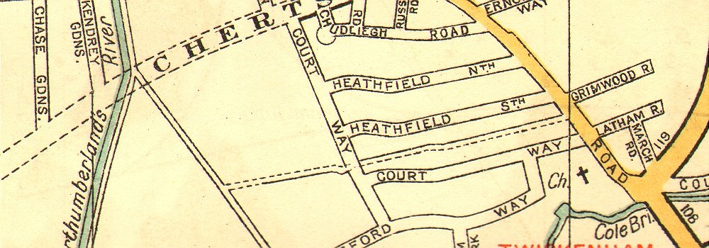 TWICKENHAM. Isleworth Hounslow Strawberry Hill Fulwell; Middlesex 1937 ...