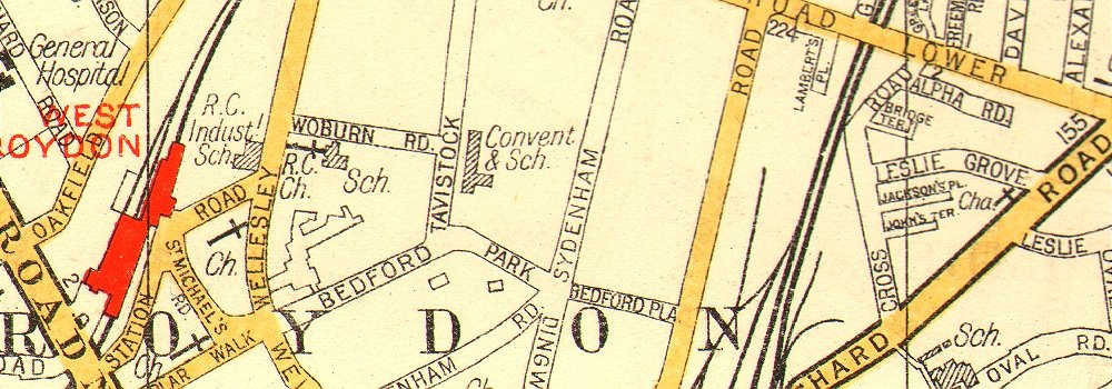 CROYDON. Selhurst Thornton Heath Addiscombe Road Wandle Park Duppas ...