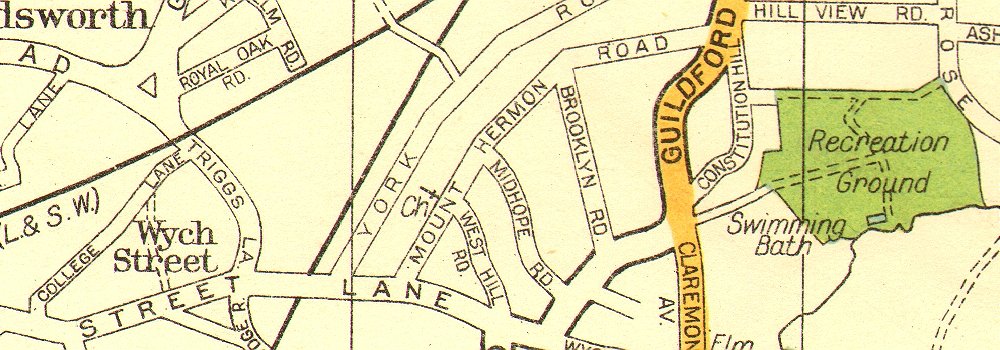 WOKING. Horsell Maybury Mayford Worplesdon Cartbridge (Surrey) 1937 old ...