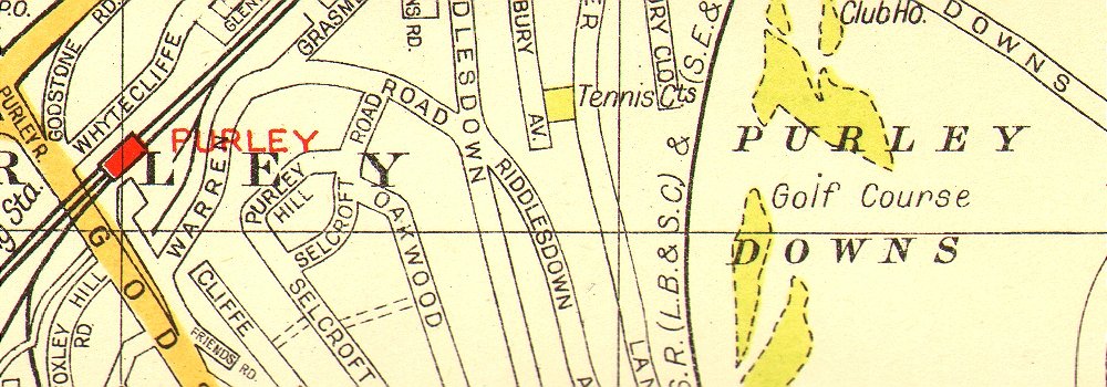 PURLEY COULSDON. South Croydon Kenley Sanderstead Roundshaw Woodcote ...