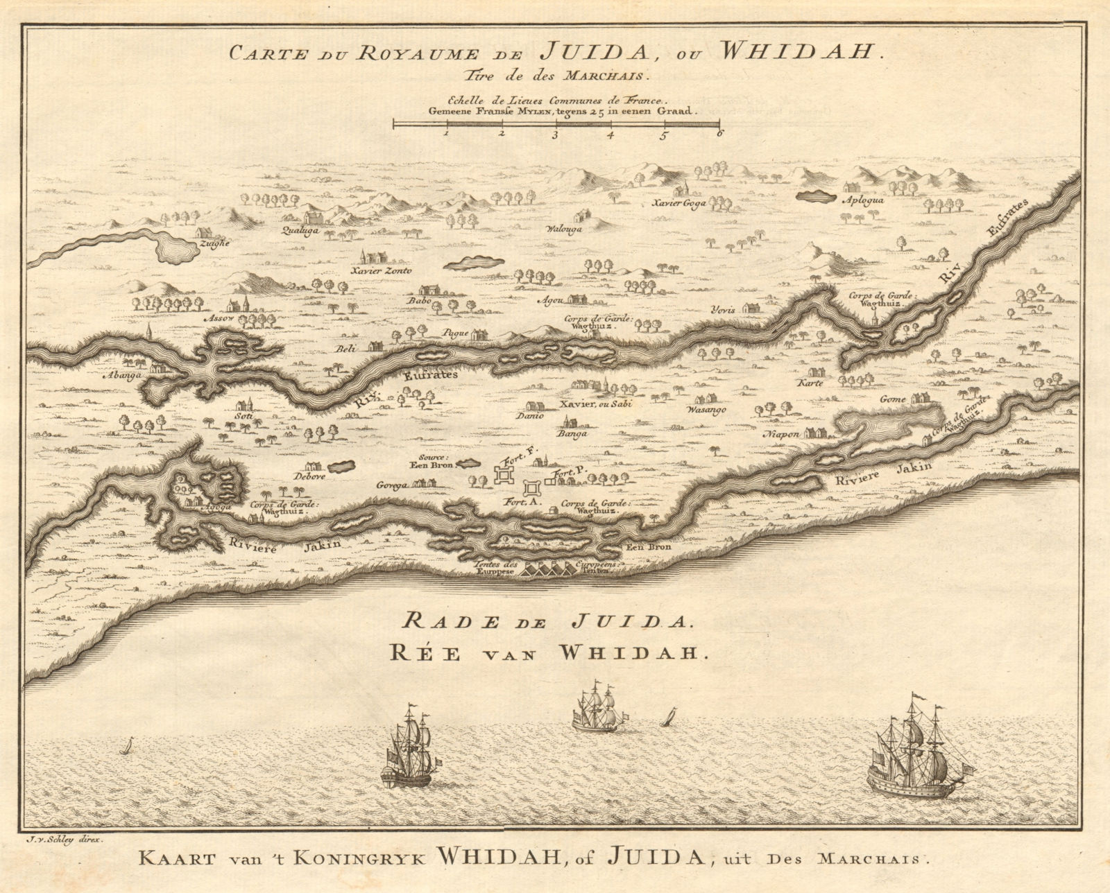 Купить Печатные 'Carte du Royaume de Juida ou whidah'. Ouidah, benin ...