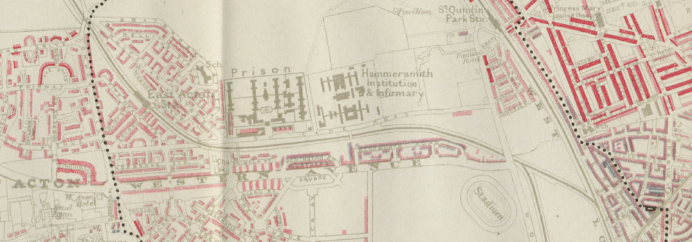 BOOTH /LSE POVERTY MAP Willesden Acton Hammersmith Fulham Brent W ...