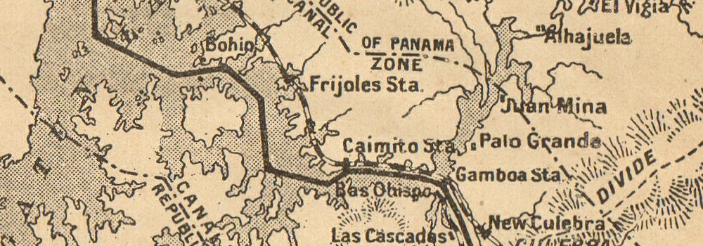 Panama Canal Railway Map