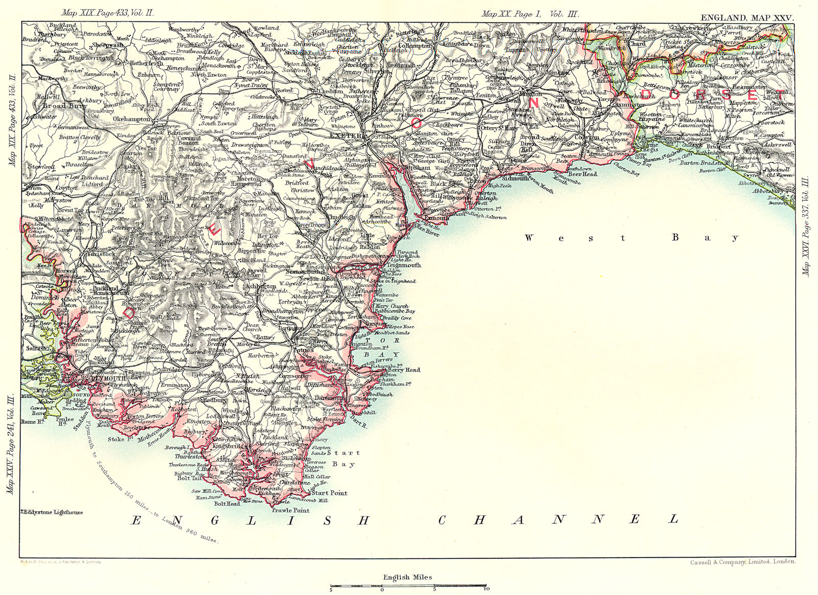 SOUTH DEVON COAST & DARTMOOR. Salcombe Torbay Exeter Plymouth Dartmouth ...