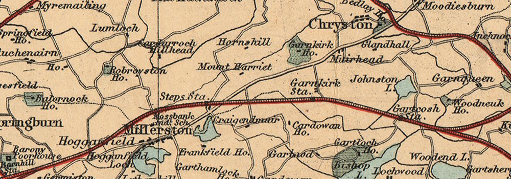 LANARKSHIRE & LINLITHGOWSHIRE. Coal mining districts. Minerals.Scotland ...