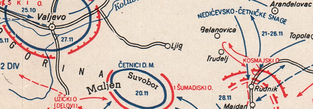 SERBIA. First Axis Offensive. Belgrade November 1941. Republic of Užice ...