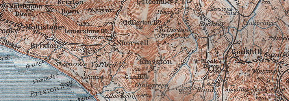 ISLE OF WIGHT Railways. VENTNOR & RYDE antique town plans. BAEDEKER ...