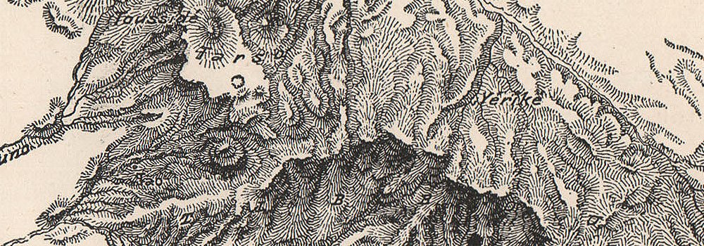 Northern Tibesti Mountains. Chad. The Sahara 1885 old antique map plan ...