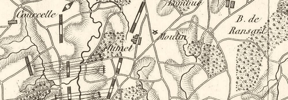 Battle of Fleurus. Belgium 1817 old antique vintage map plan chart