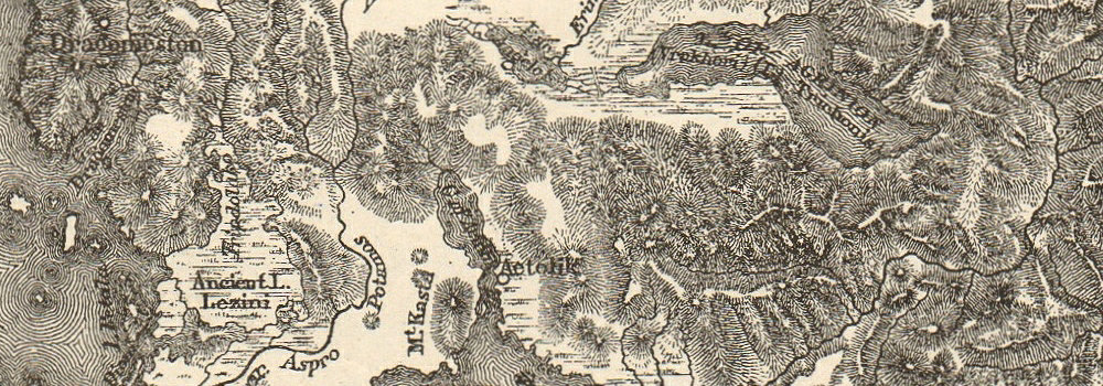 Lower Acarnania. Greece sketch map. Gulf of Patras 1885 old antique chart