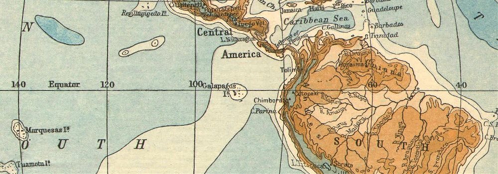Western Hemisphere Rivers Map