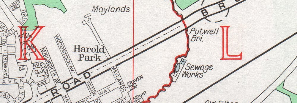 Harold Wood Noak Hill Harold Hill S Weald Harold Park Romford Brook St 1964 Map