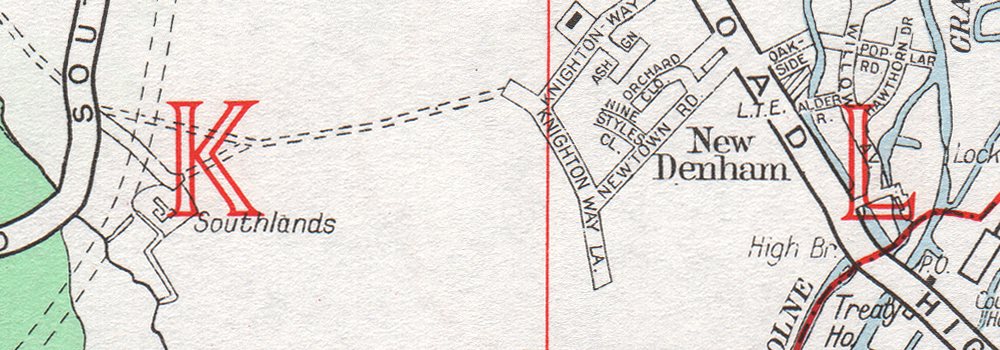 UXBRIDGE.Denham Iver Heath Cowley Pield Heath Uxbridge Moor.Bucks MIDDX ...