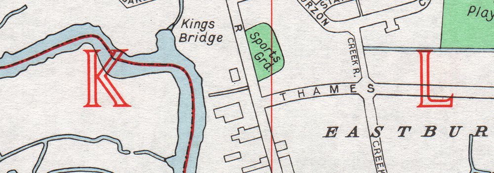 BARKING. Creekmouth Barking Reach Upney. London 1964 old vintage map chart