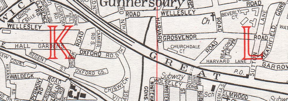 CHISWICK. Kew South Acton Bedford Park Gunnersbury North Sheen Grove Pk ...