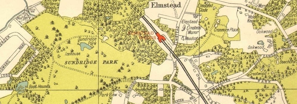 LONDON.Bickley,Elmstead,Widmore,Mottingham,Chislehurst,Chalkpit Wood ...