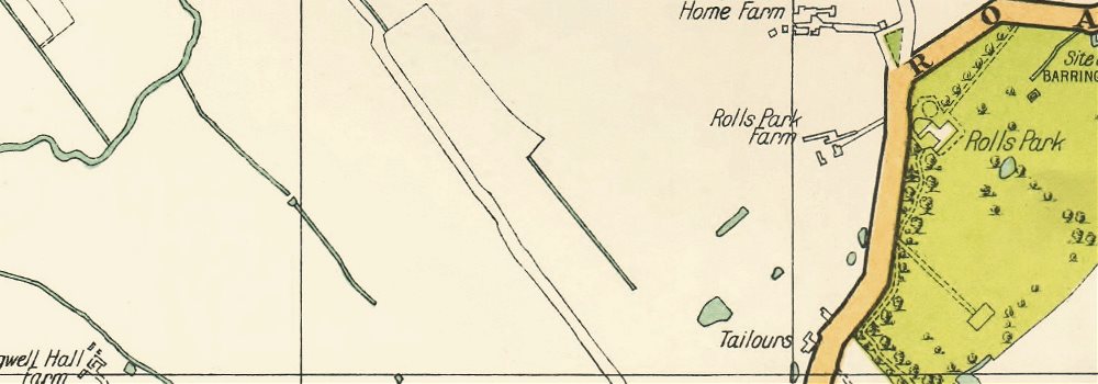 ESSEX. Chigwell Loughton Debden Patch Park River Roding 1933 old ...