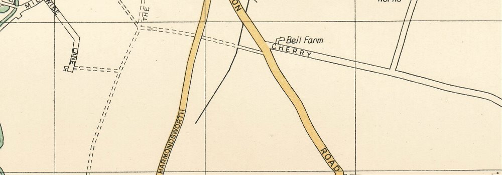 YIEWSLEY WEST DRAYTON. Hayes Heathrow Harmondsworth Sipson Cowley 1933 ...