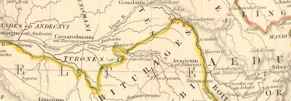 ANCIENT ROMAN FRANCE GAUL. Gallia Transalpina. Roman names roads.SDUK ...