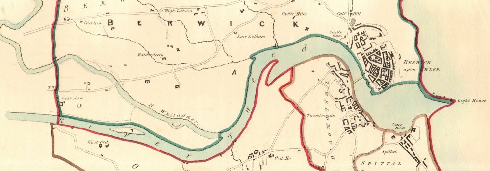 BERWICK-UPON-TWEED borough/town plan. REFORM ACT. Tweedmouth. DAWSON ...
