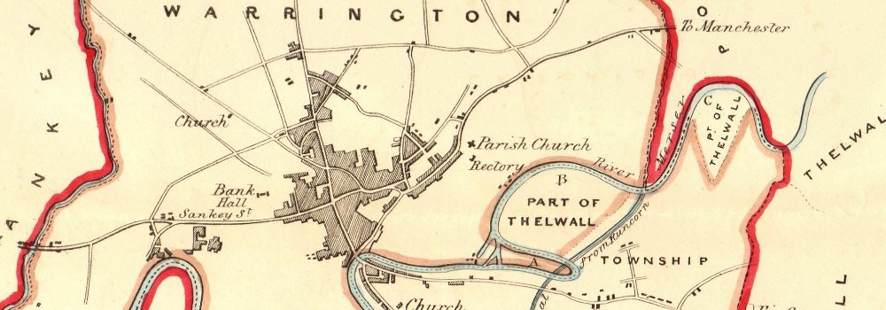 WARRINGTON borough/town plan. REFORM ACT. Latchford. Lancashire. DAWSON ...