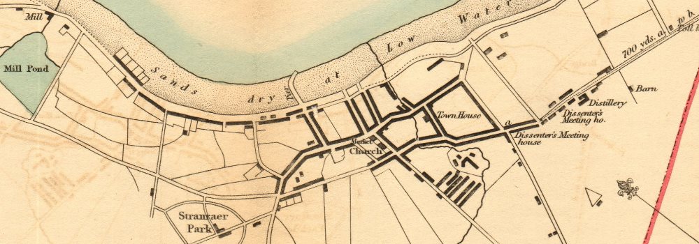 STRANRAER borough/town plan for the REFORM ACT. Scotland 1832 old ...
