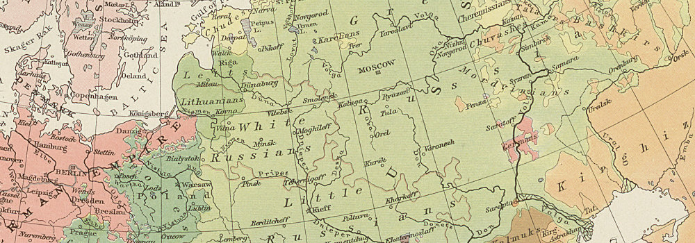 Ethnographic map of Europe. Breton Basque Flemish Languages. THE TIMES 1900
