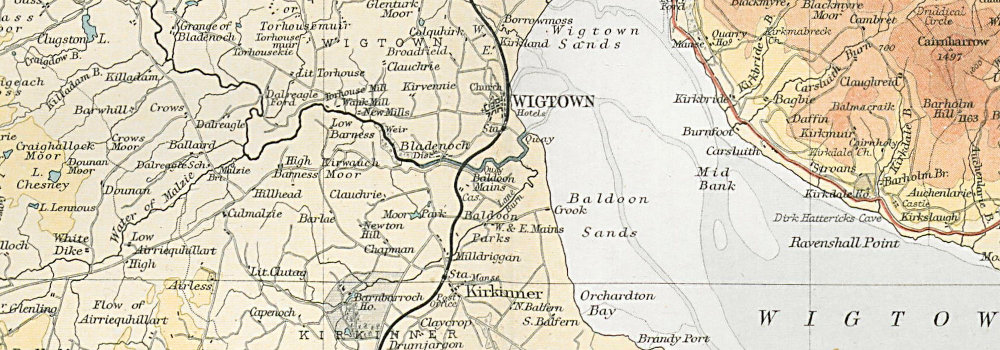 WIGTOWN & KIRKUDBRIGHT Rhinns of Kells Bladnoch Whisky Distillery LARGE ...
