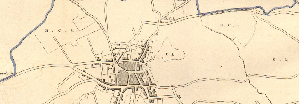 LISKEARD borough/town plan. BOUNDARY COMMISSION. Cornwall. DAWSON 1837 ...