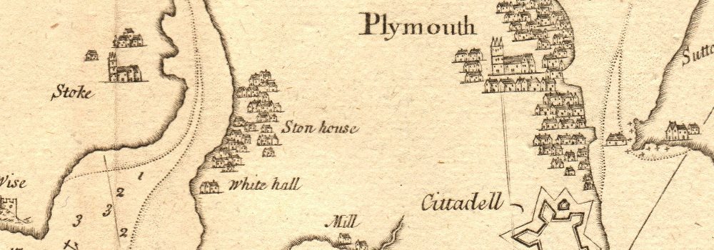 PLYMOUTH SOUND, Cattewater & Hamoaze sea chart by Capt G. COLLINS c1774 ...
