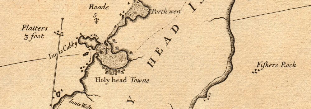 'Holy-Head' sea chart. Holy Island & HOLYHEAD, Anglesey. Capt. COLLINS ...
