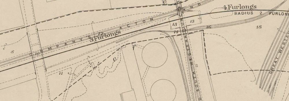 Central Line underground tube plan. Hanger Lane-North Acton-East Acton ...