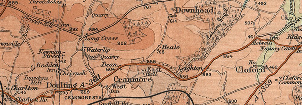 EAST SOMERSET Bath Wells Mendip Hills Weston-super-Mare. LARGE 1939 old ...